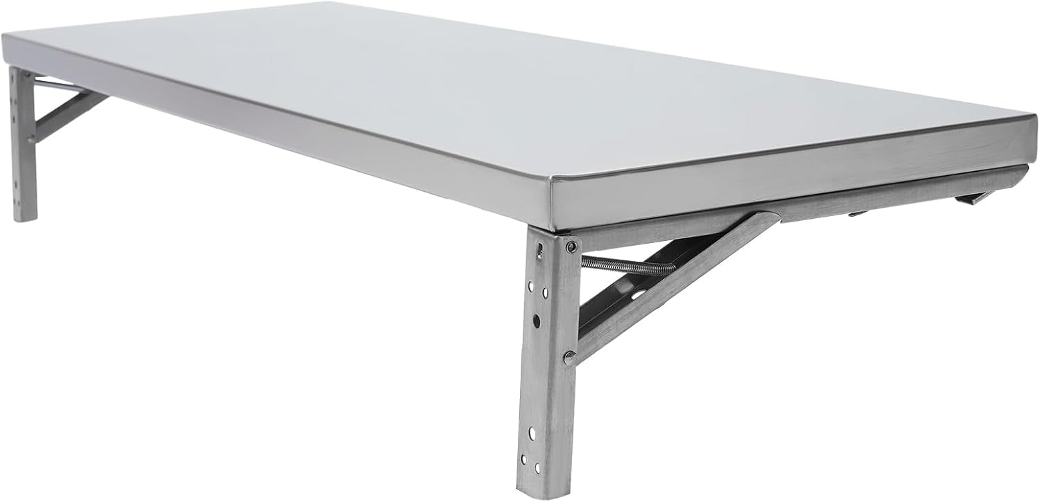 Folding Concession Shelf 36" x12", Stainless Steel Folding Wall Shelf ...