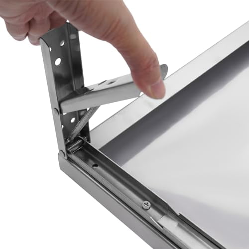 Folding Concession Shelf, Stainless Steel Folding Wall Shelf, Serving ...