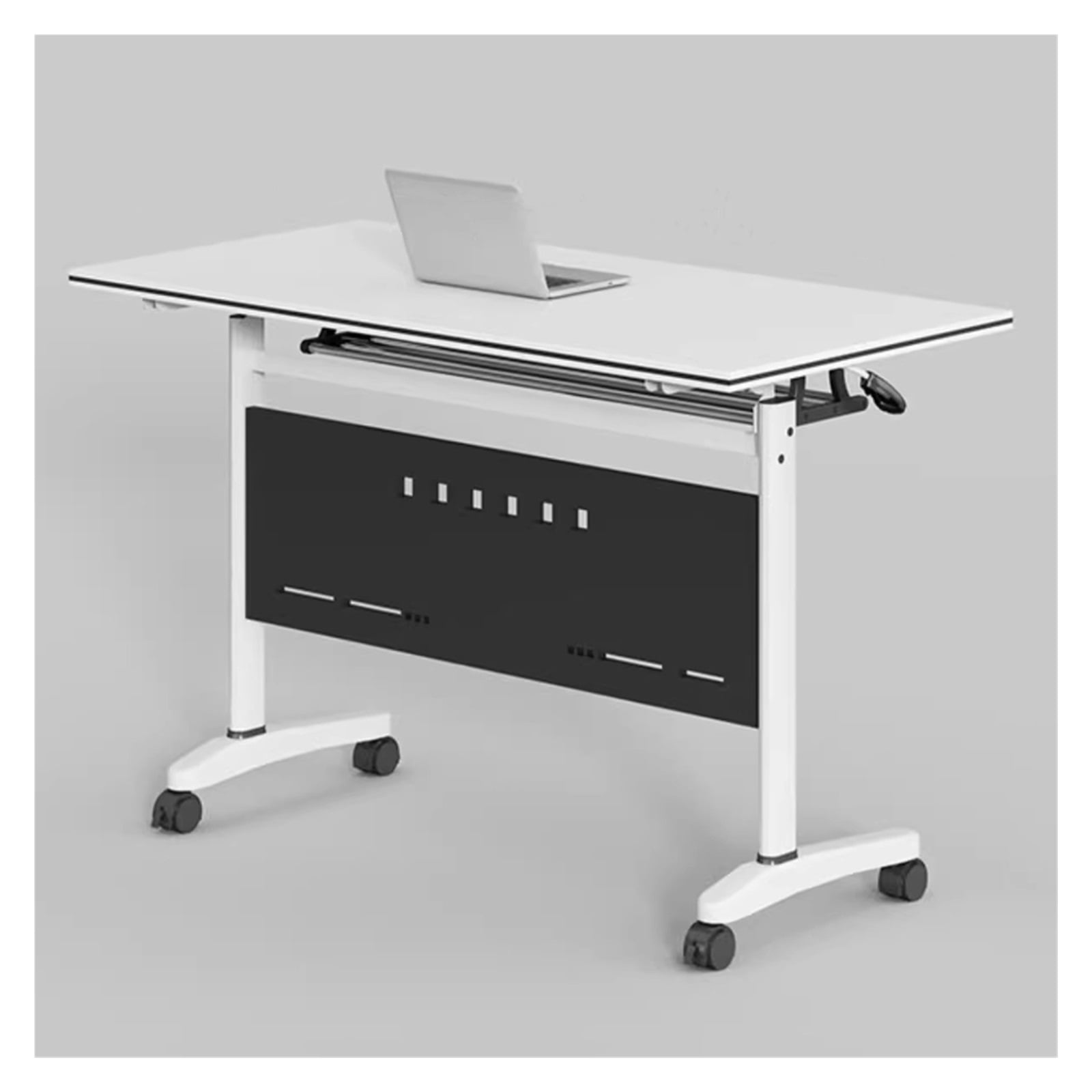 Folding Conference Room Table,Mobile Training Table with Wheels,Modern ...