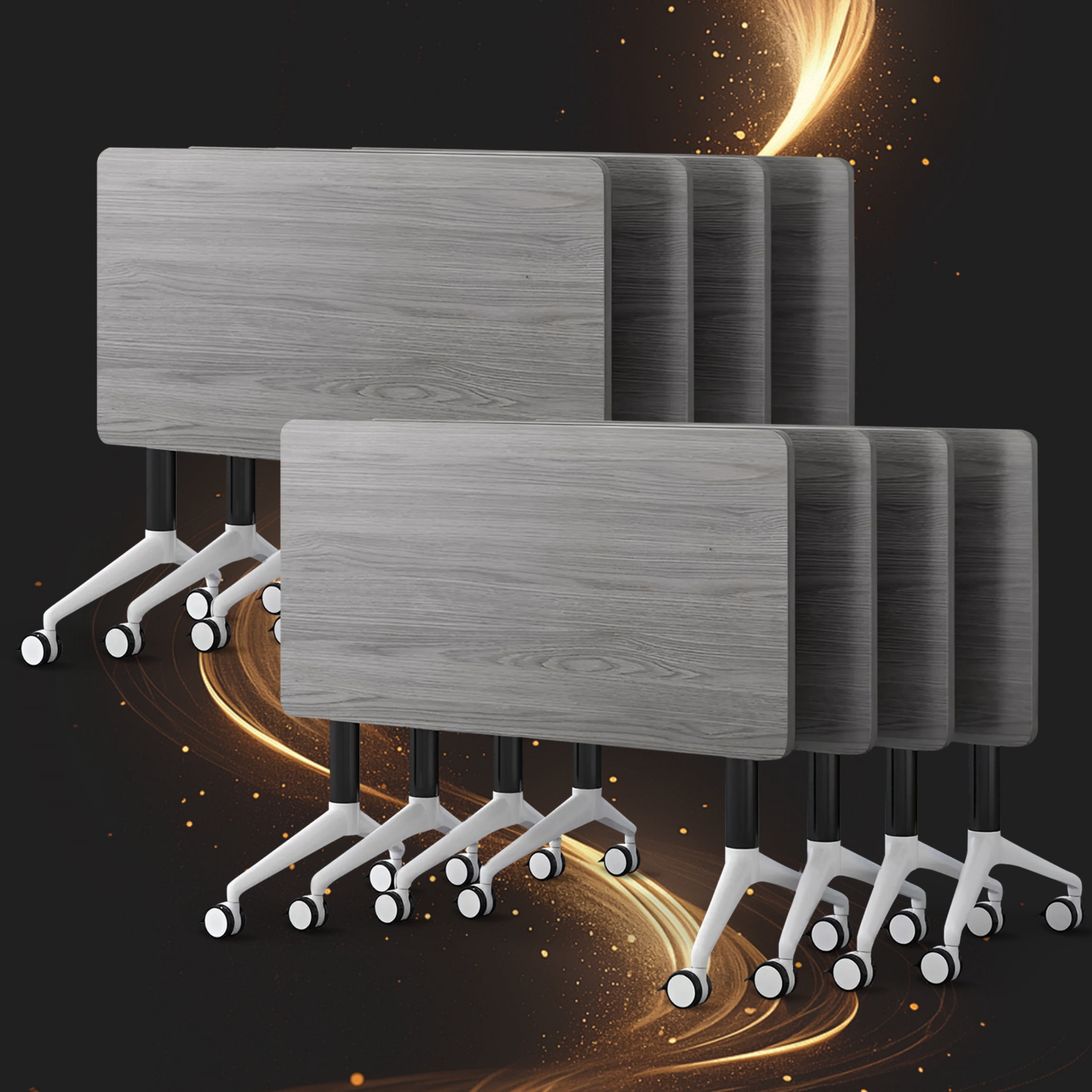 Folding Conference Room Tables, Mobile Training Table Modern Modular ...