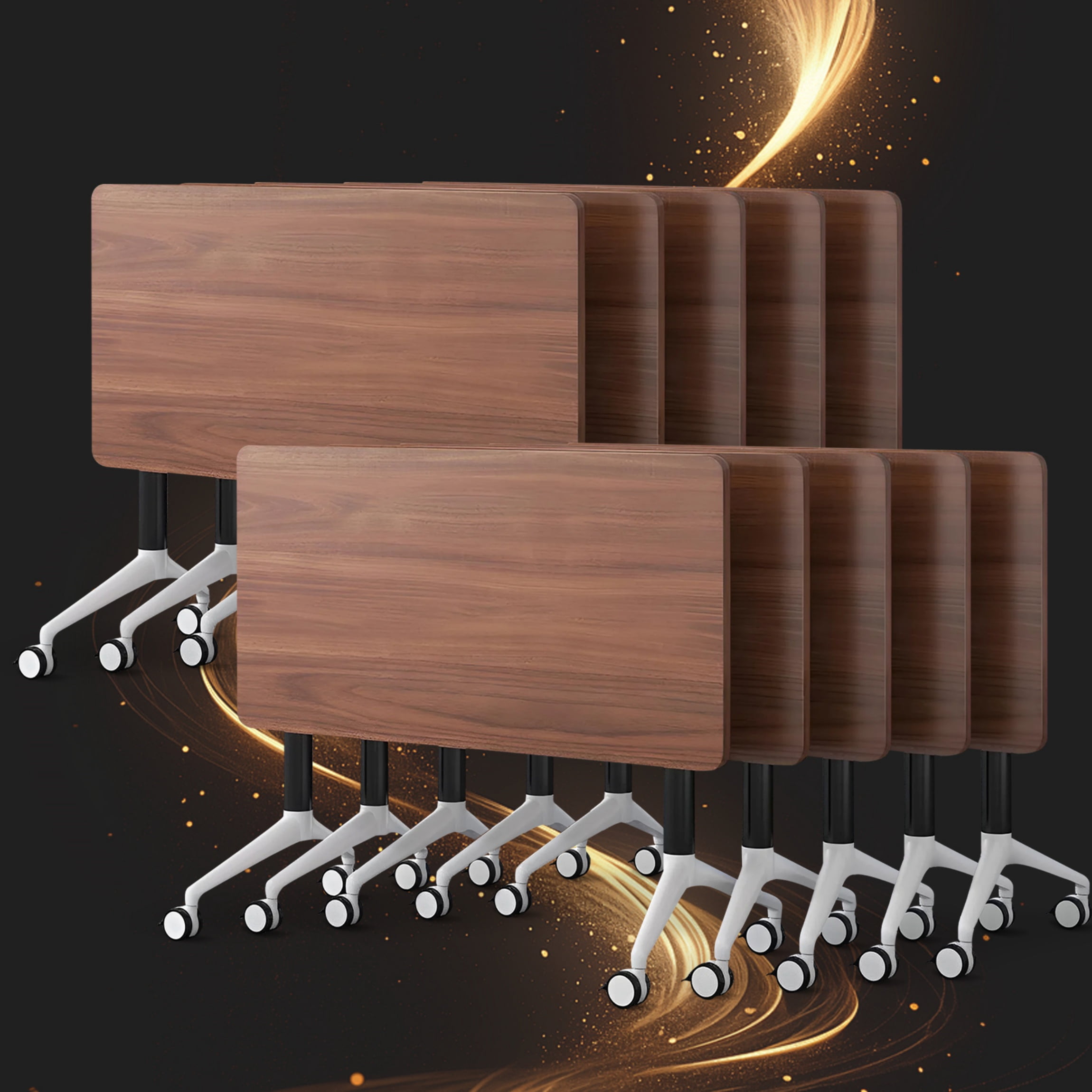 Folding Conference Room Tables, Mobile Training Table Modern Modular ...