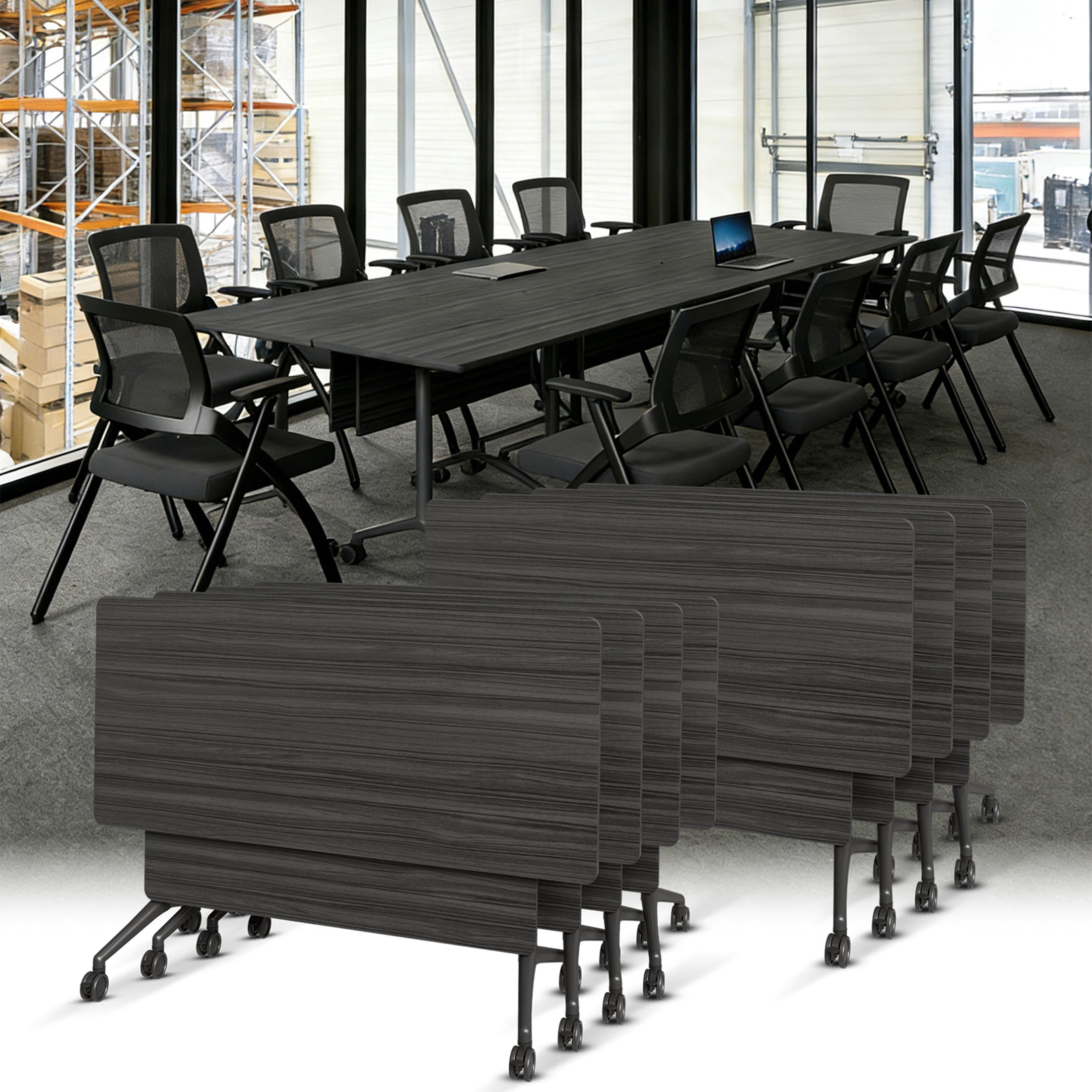 Folding Conference Room Tables on Wheels,Mobile Training Table ...