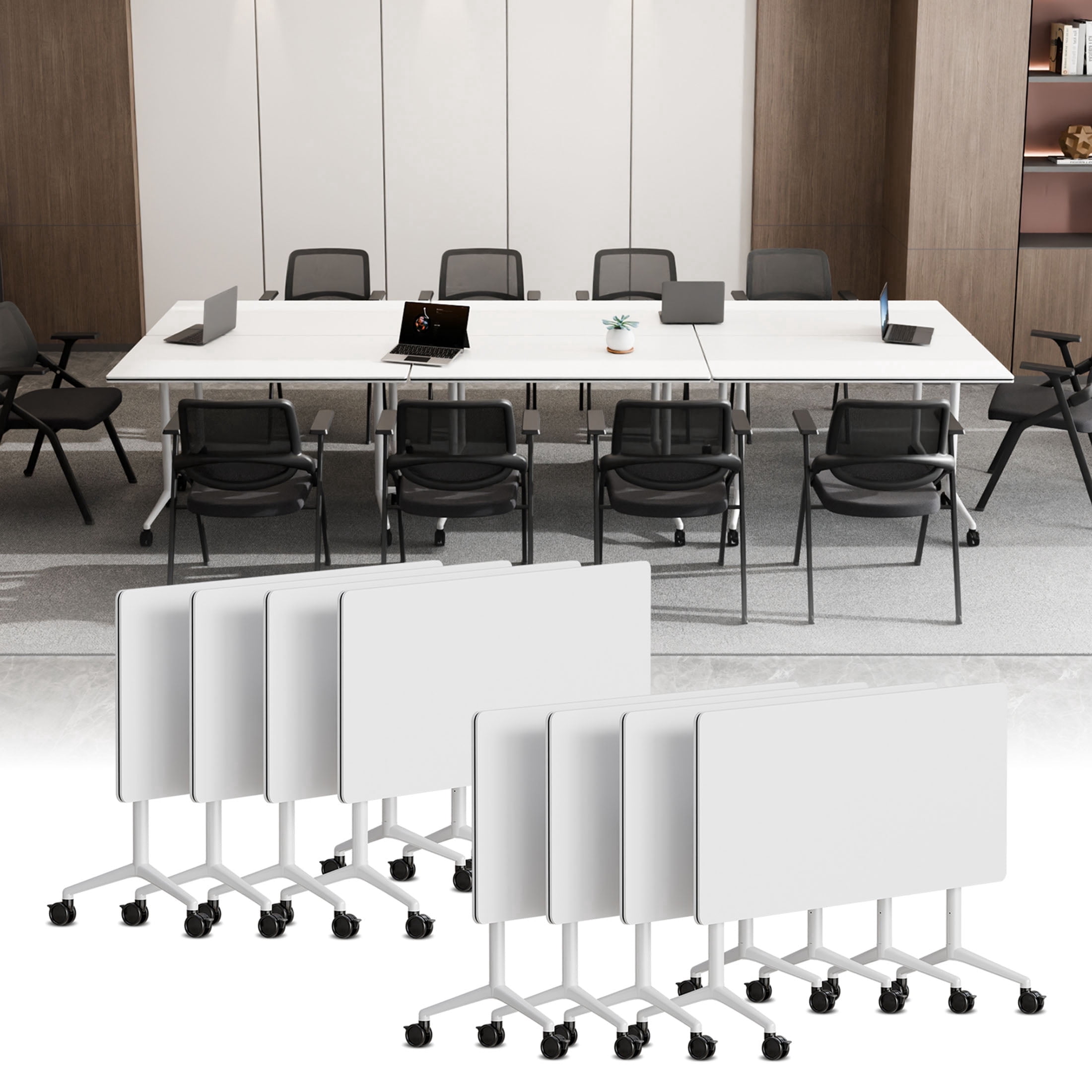 Folding Conference Room Tables with Wheel,Modern Modular Conference ...