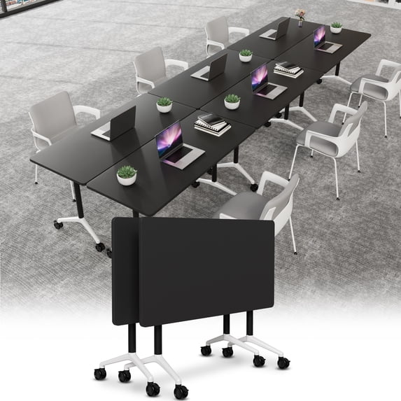 Folding Conference Table Foldable Conference Room Tables for 6-12 ...