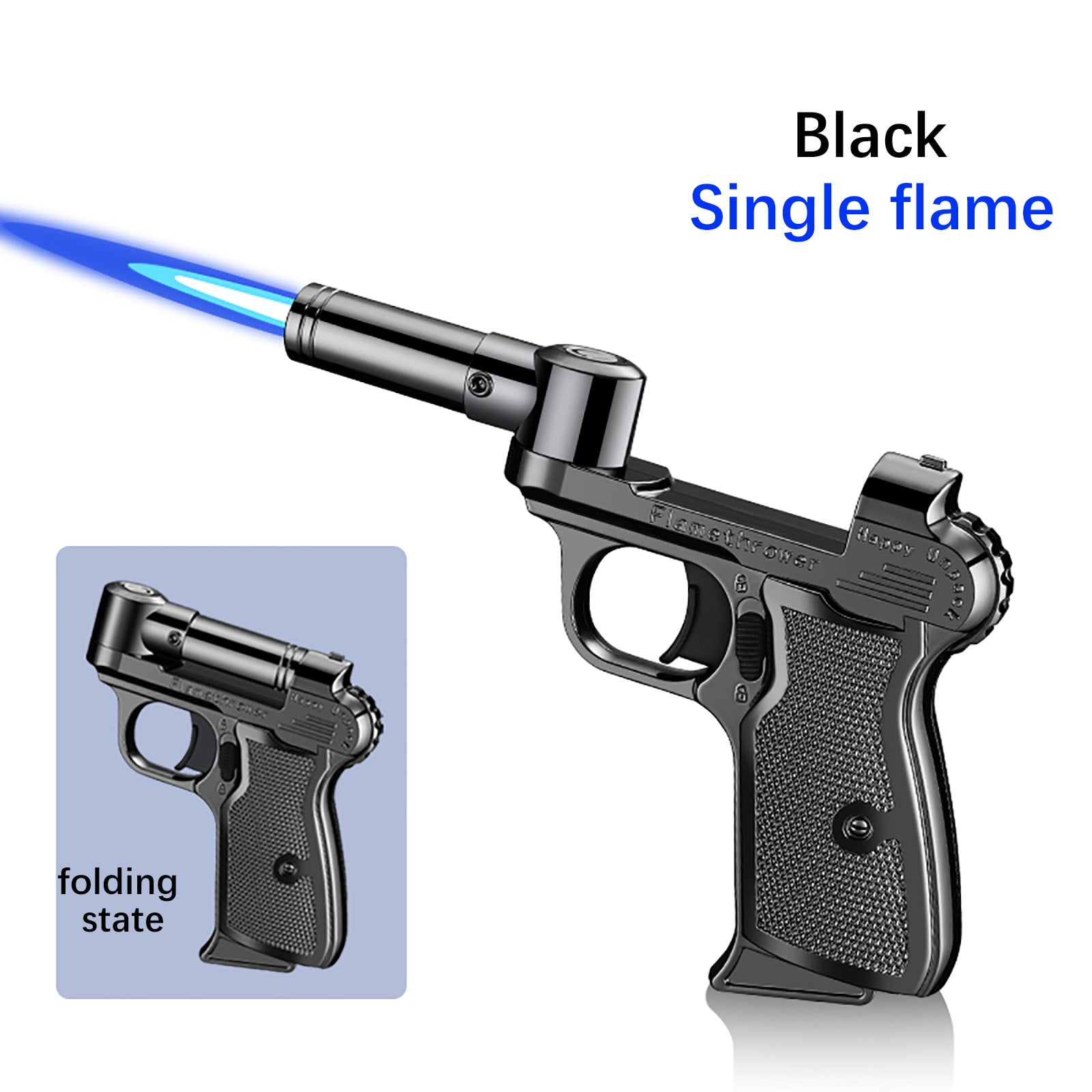 Folding Cool Torch Lighters, Windproof for Outdoor with Double Blue ...