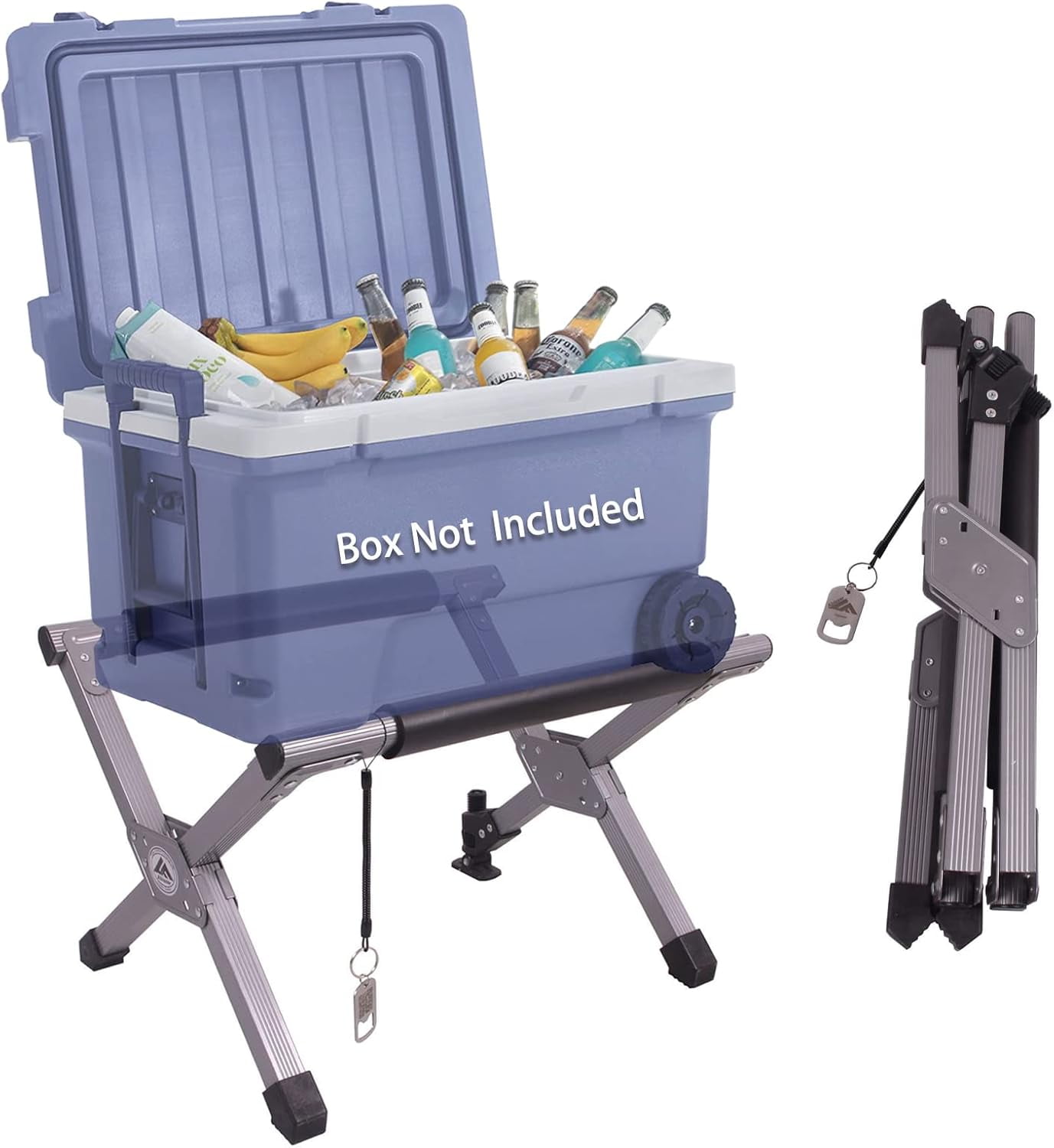 Folding Cooler Stand with Carry Bag, Anti-Slip for Camping Hiking BBQ ...