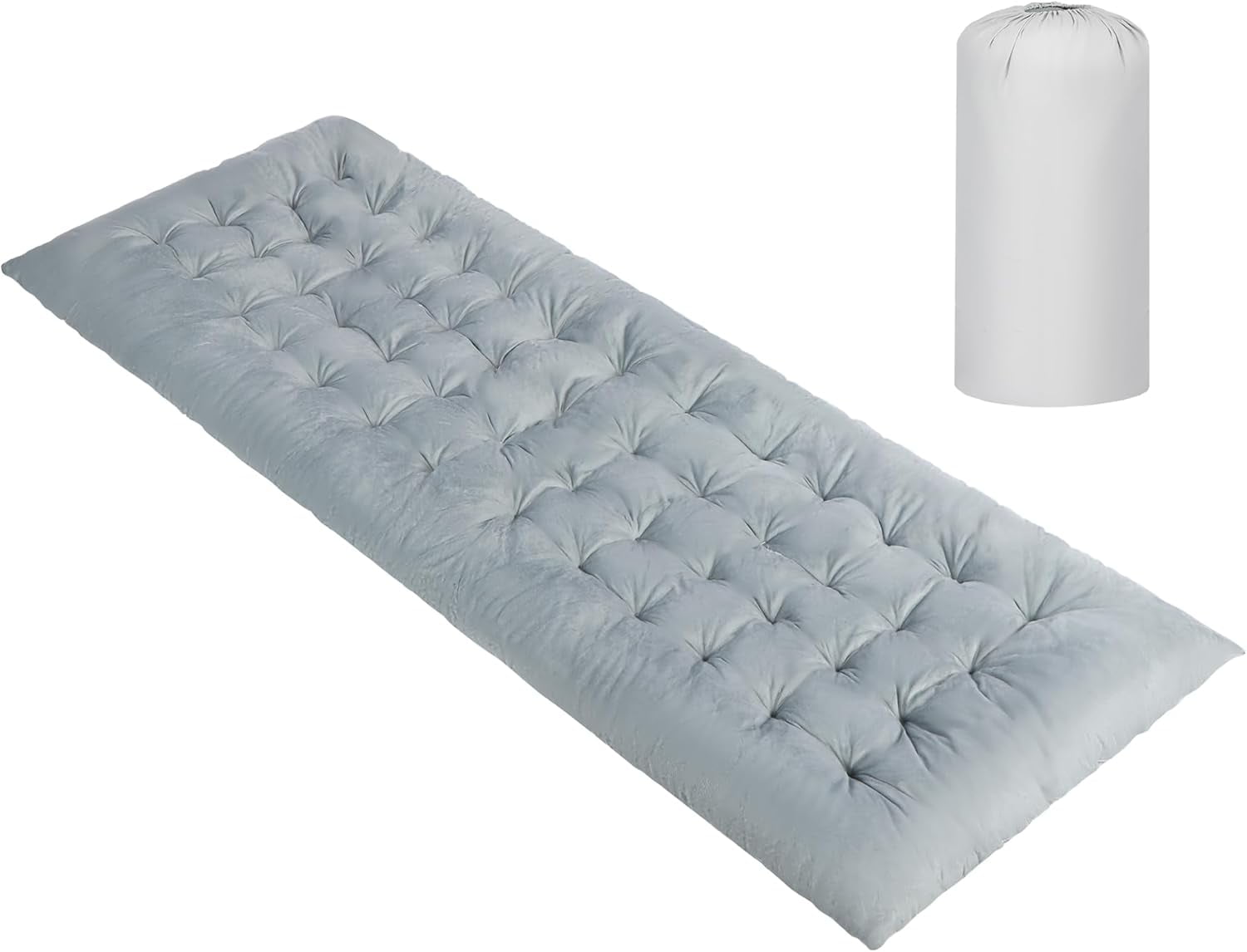 Folding Cot Pads for Sleeping Extra Thick, Soft Comfortable Velvet ...