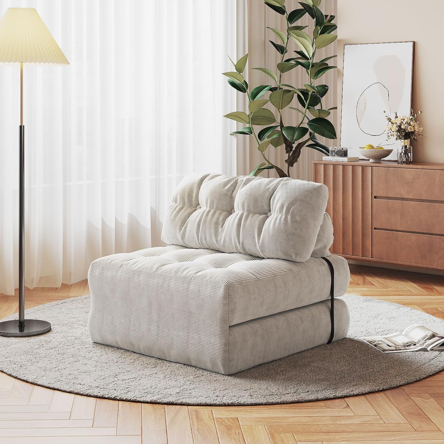 Folding Couch Sofa Bed, Convertible Sleeper Chairs with Back Support ...
