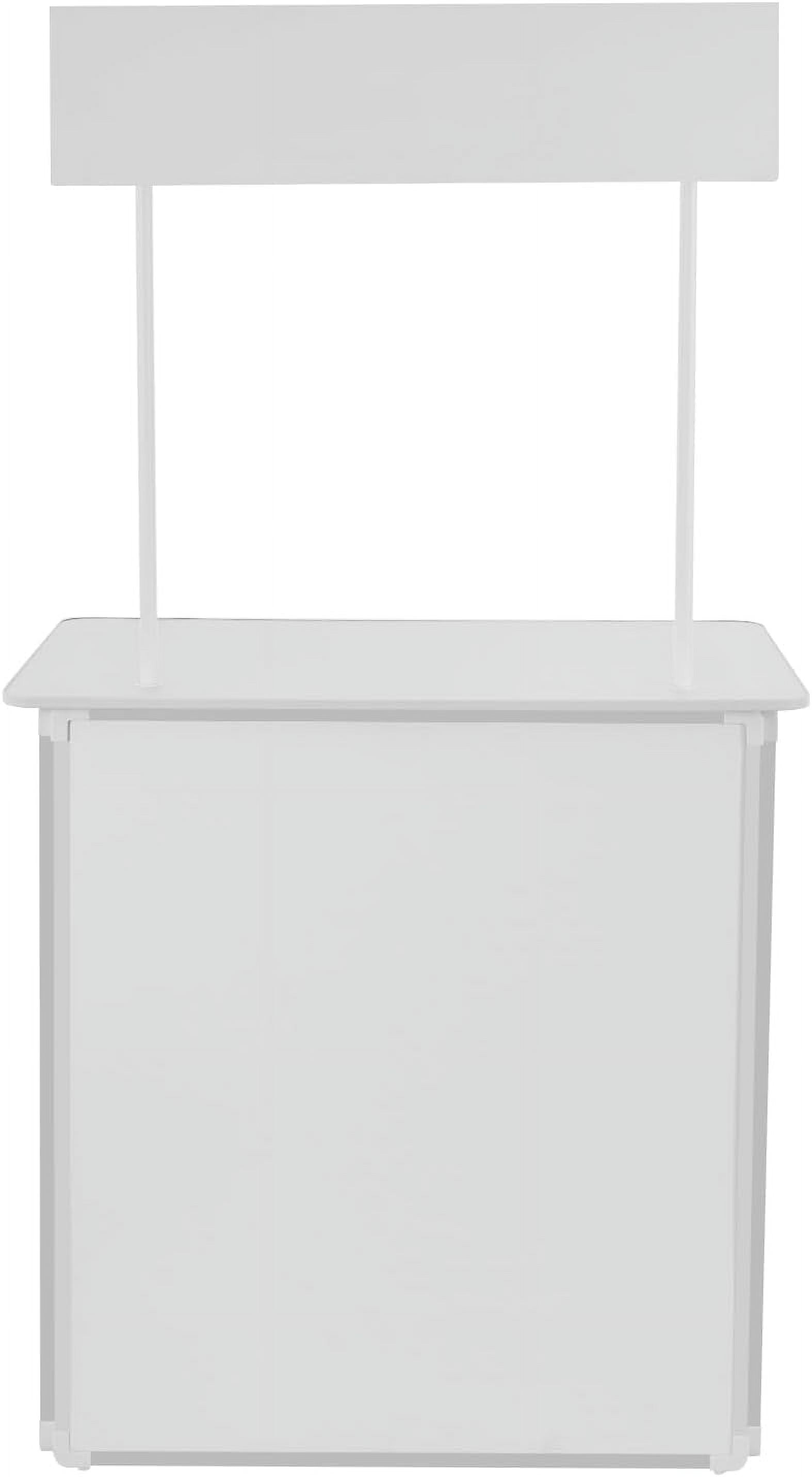 Folding Counter Table, Portable Tradeshow Podium Table, 31" x 15" x 71 ...