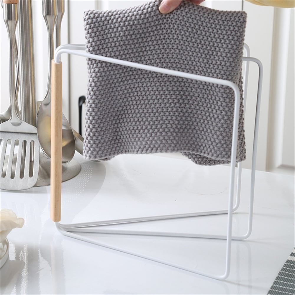 Folding Countertop Dishcloth Drying Rack 3 Arms Folding Dishcloth ...