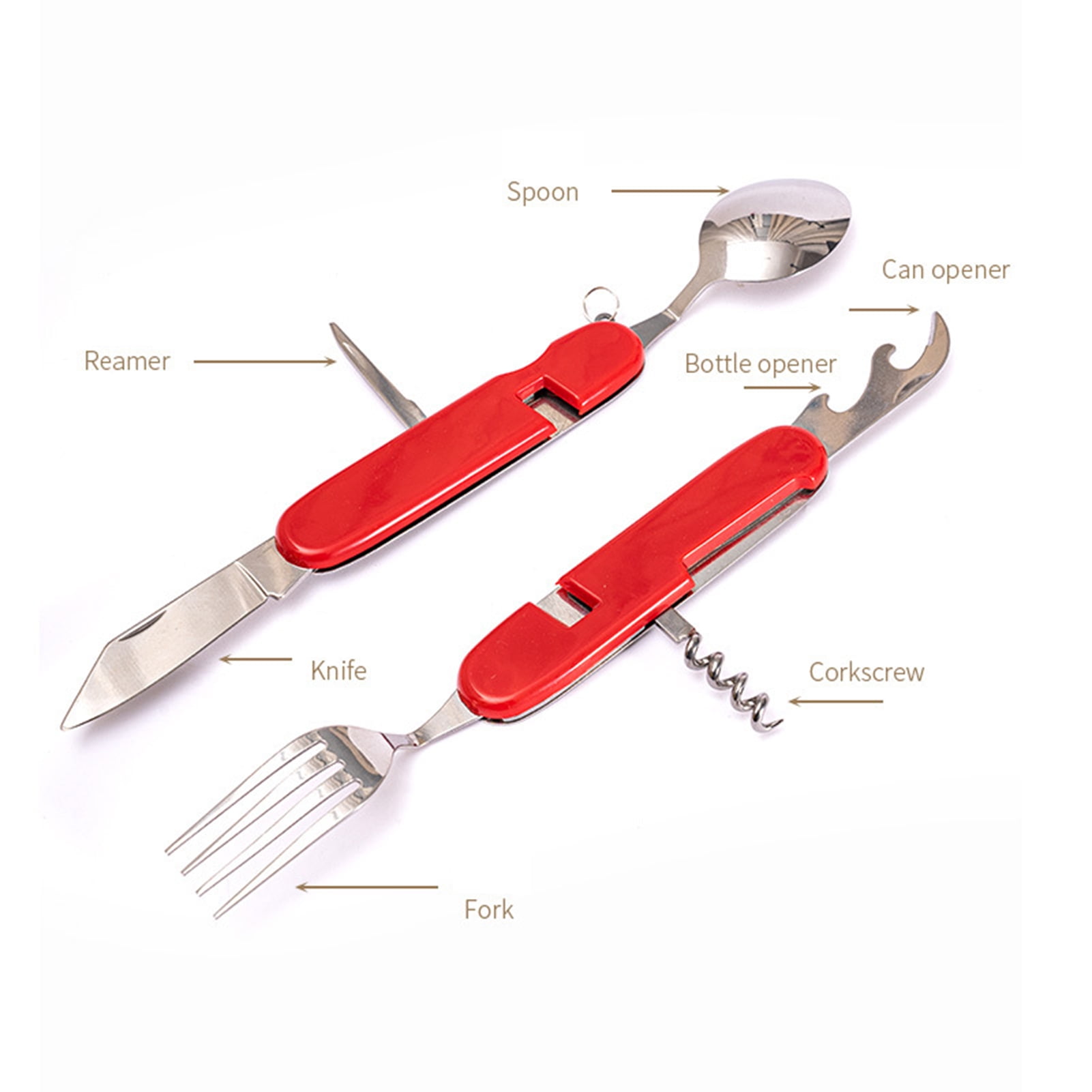 Folding Cutlery Portable Corkscrew Tableware High Strength Stainless ...