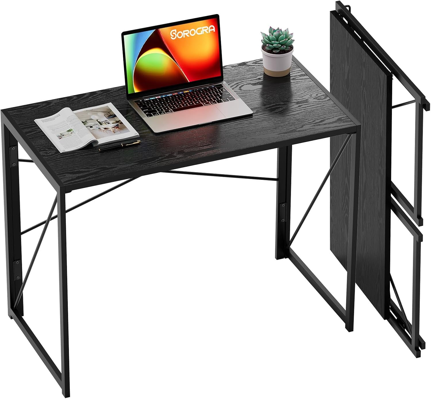 Folding Desk Foldable Small Portable Computer Desks, Spaces Saving ...