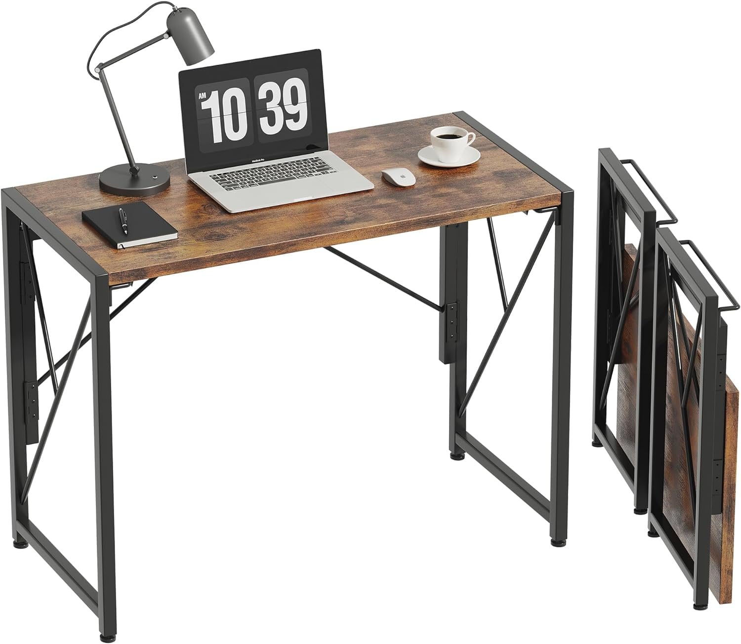 Folding Desk, Small Foldable Desk 31.5" for Small Spaces, Portable Desk ...