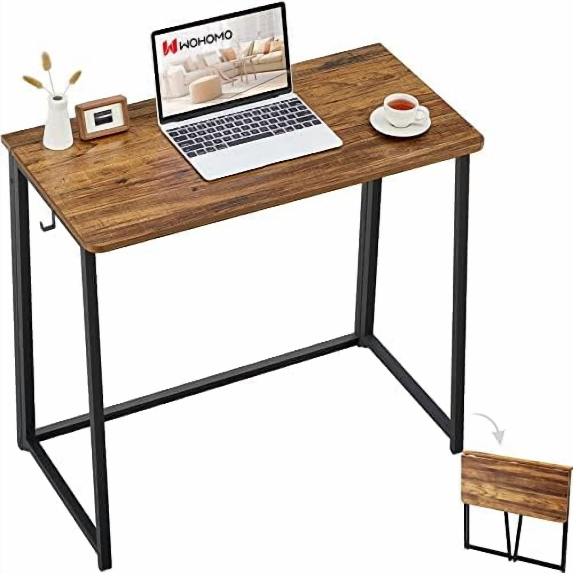 Folding Desk for Small Spaces, 31.5 Inch Foldable Computer Desks, Small ...