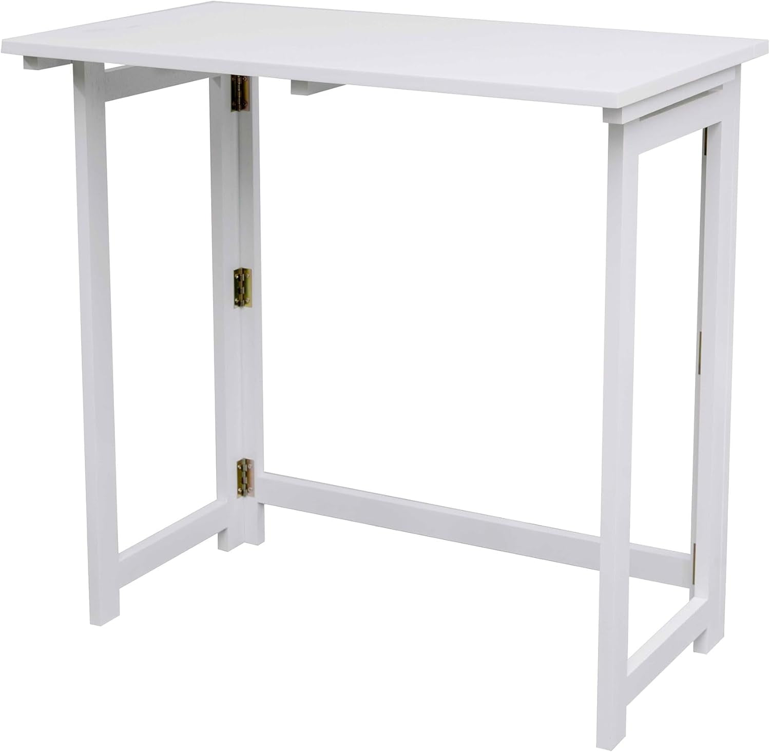 Folding Desk with Leg Hinges and Side Stretchers for Writing, Studying ...