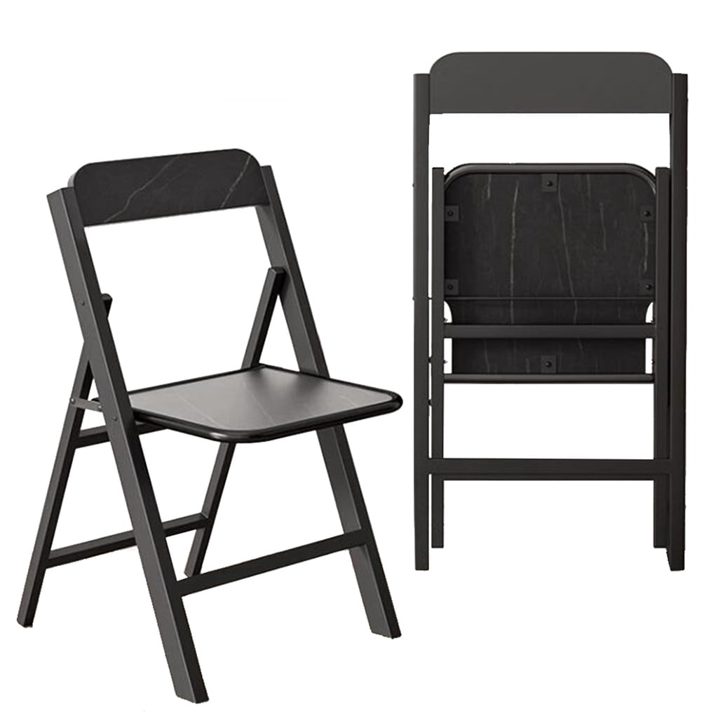 Folding Dining Chairs Set Of 2, Folding Chair Metal With Imitation ...