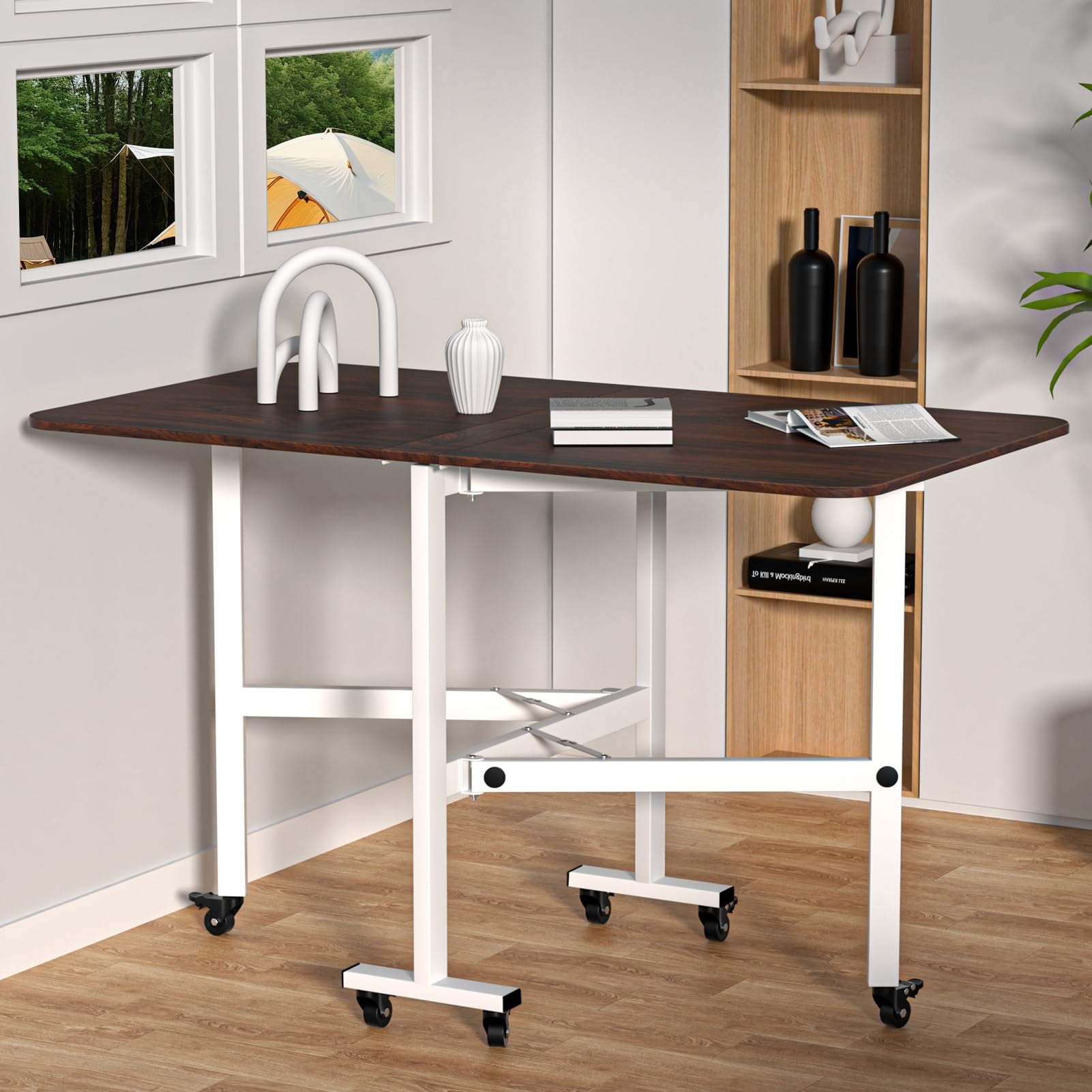 Folding Dining Table, Movable Dining Table, Expandable Kitchen Table ...