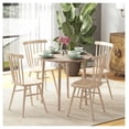 Folding Dining Table, Round Drop Leaf Kitchen Table for Small Spaces ...