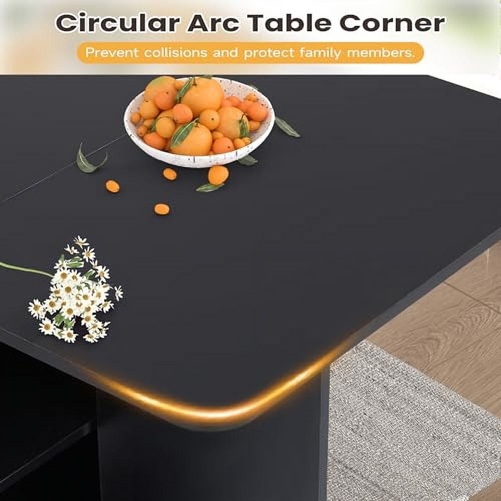 Folding Dining Table, Versatile Drop Leaf Dining Table with Lockable ...