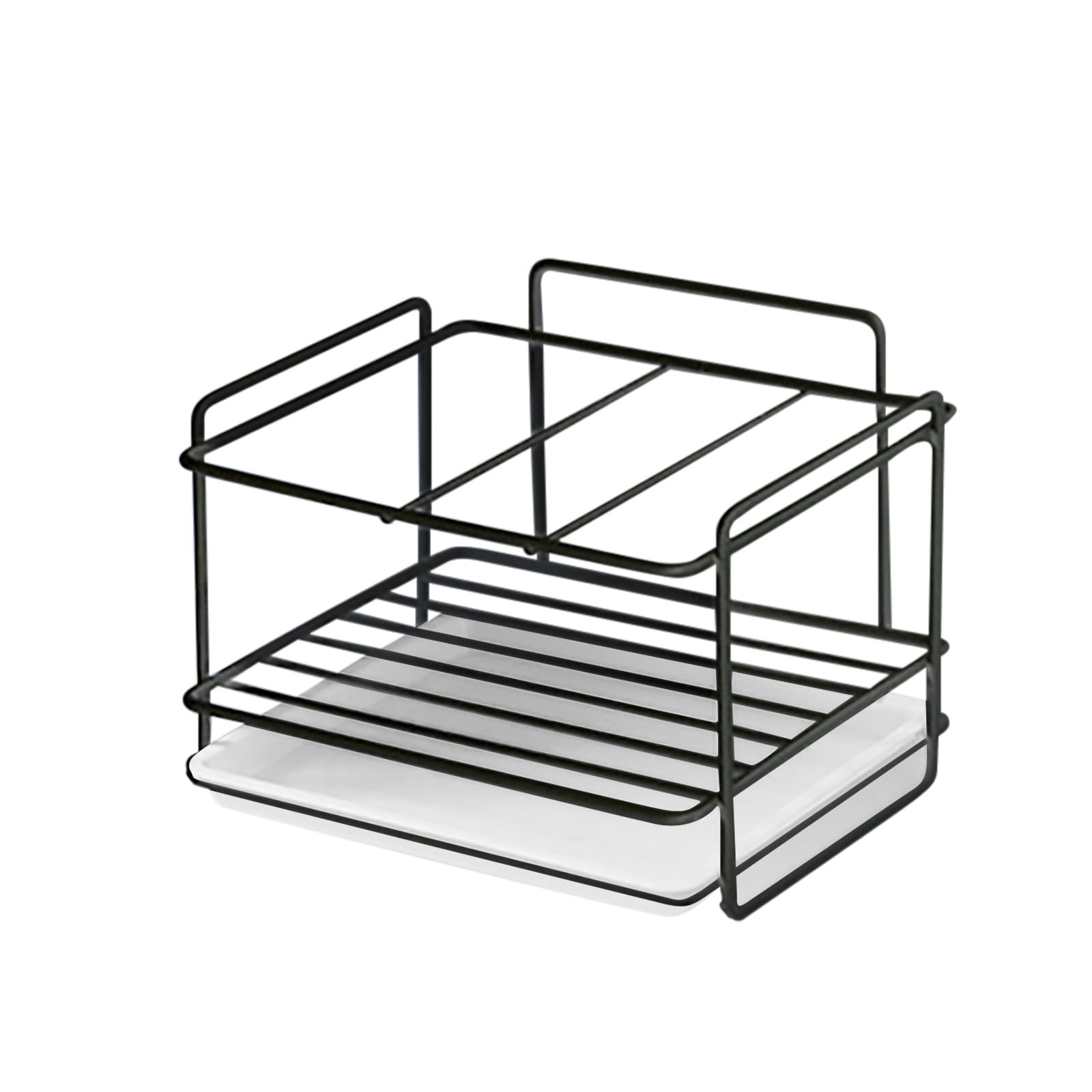 Folding Dish Rack Metal Dish Tray for Kitchen over The Strainer Rack ...