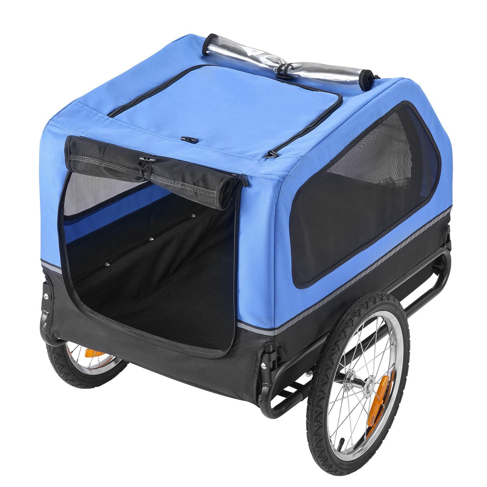 Folding Dog Bike Trailer for Large & Small Dogs, 88 lb Capacity, Quick ...