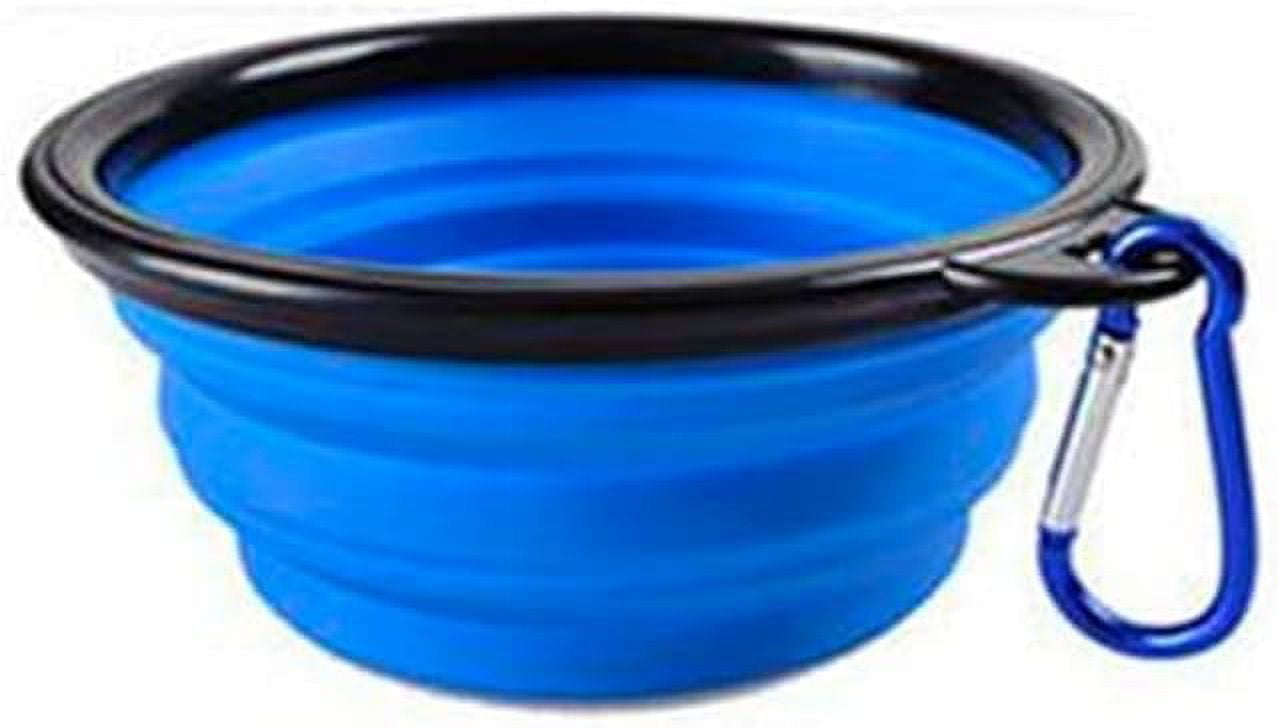 Folding Dog Bowl - Collapsible Pet Food & Water Bowl for Travels, Walks ...