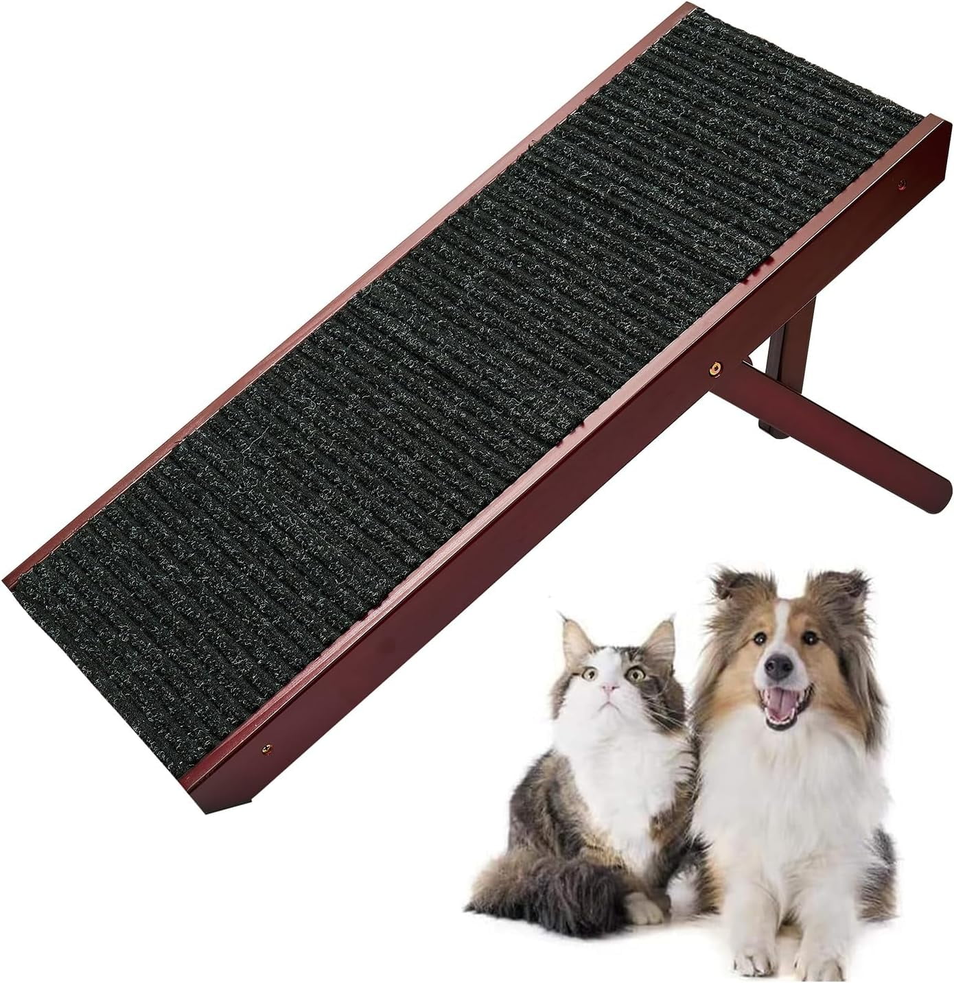 Folding Dog Ramp for Bed, Car Ramp, Portable Pet Ramp with Non-Slip ...