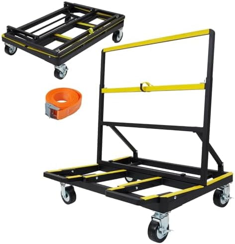 Folding Drywall Cart Heavy Duty,Drywall Dolly Load 2200 lbs Capacity ...