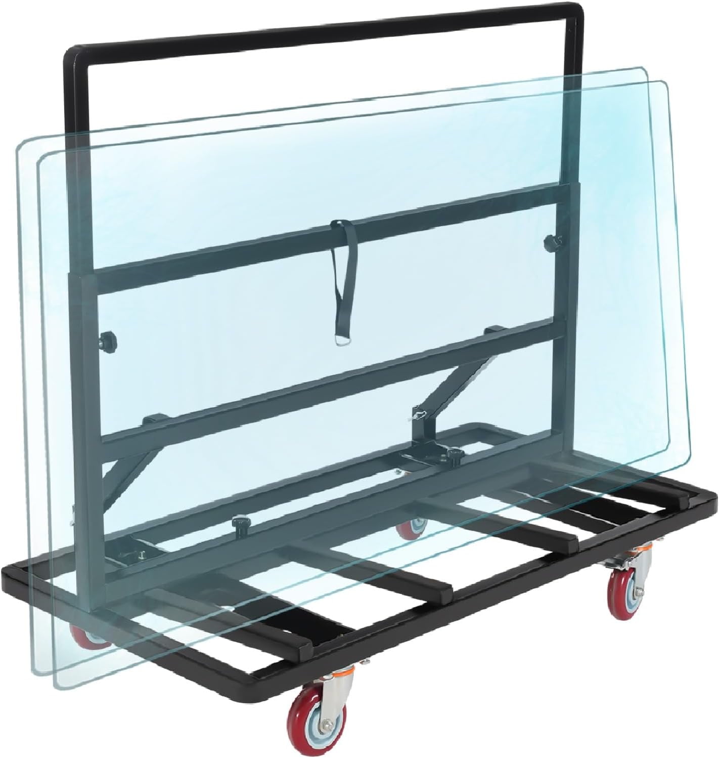 Folding Drywall Cart Heavy Duty, Panel Cart Load 2200lbs Capacity ...