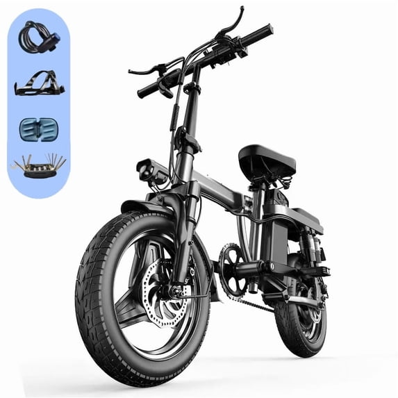Folding Electric Bike for Adults,500W Motor Top Speed 25MPH 32Miles ...