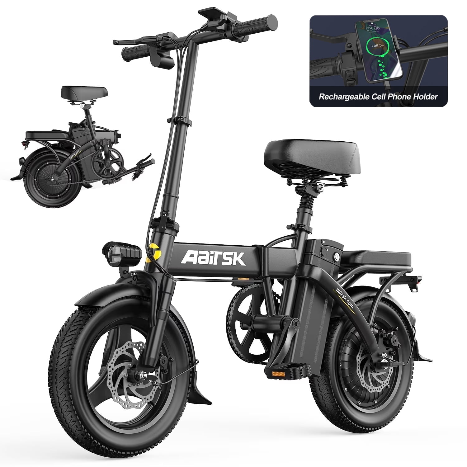 EOEOTWO Folding Electric Bike for Adults,500W Motor Top Speed 20MPH ...
