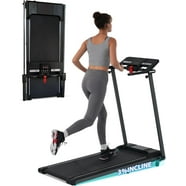 Aiqidi Incline Folding Treadmill with LED Monitor & Handrail, Running ...