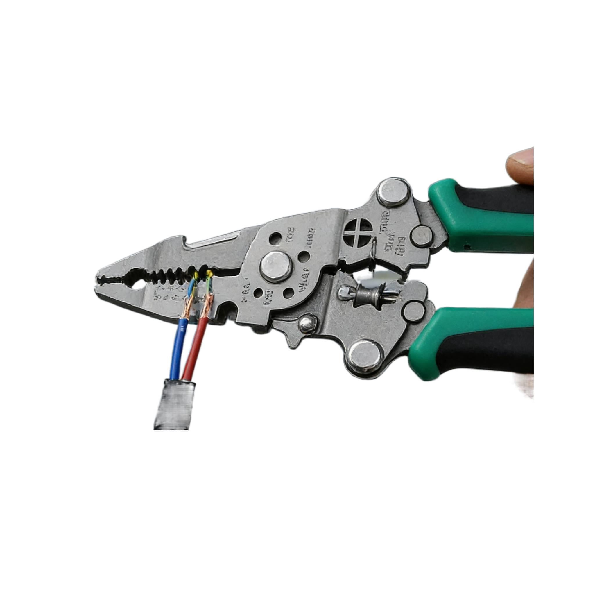 Folding Electrical Test Wire Stripper Multi Function Electrician Tool ...