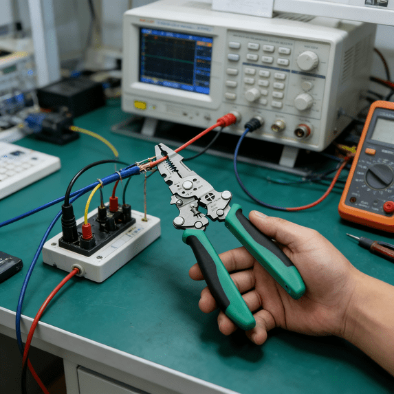 Folding Electrical Test Wire Stripper with Lighting Multi Function ...