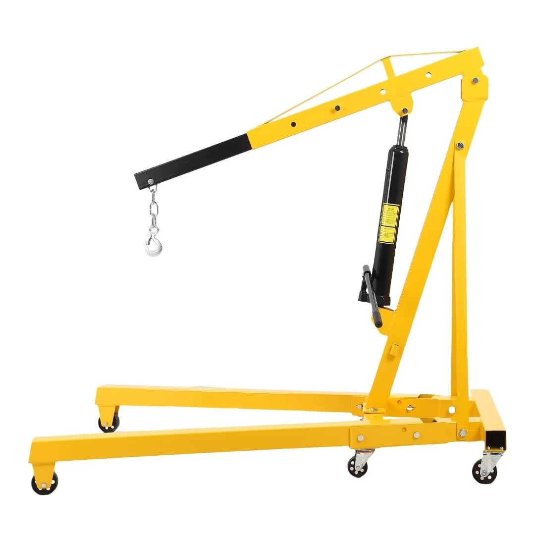 Folding Engine Hoist, 2 Ton 4400 Lbs Engine Crane Heavy Duty Engine ...