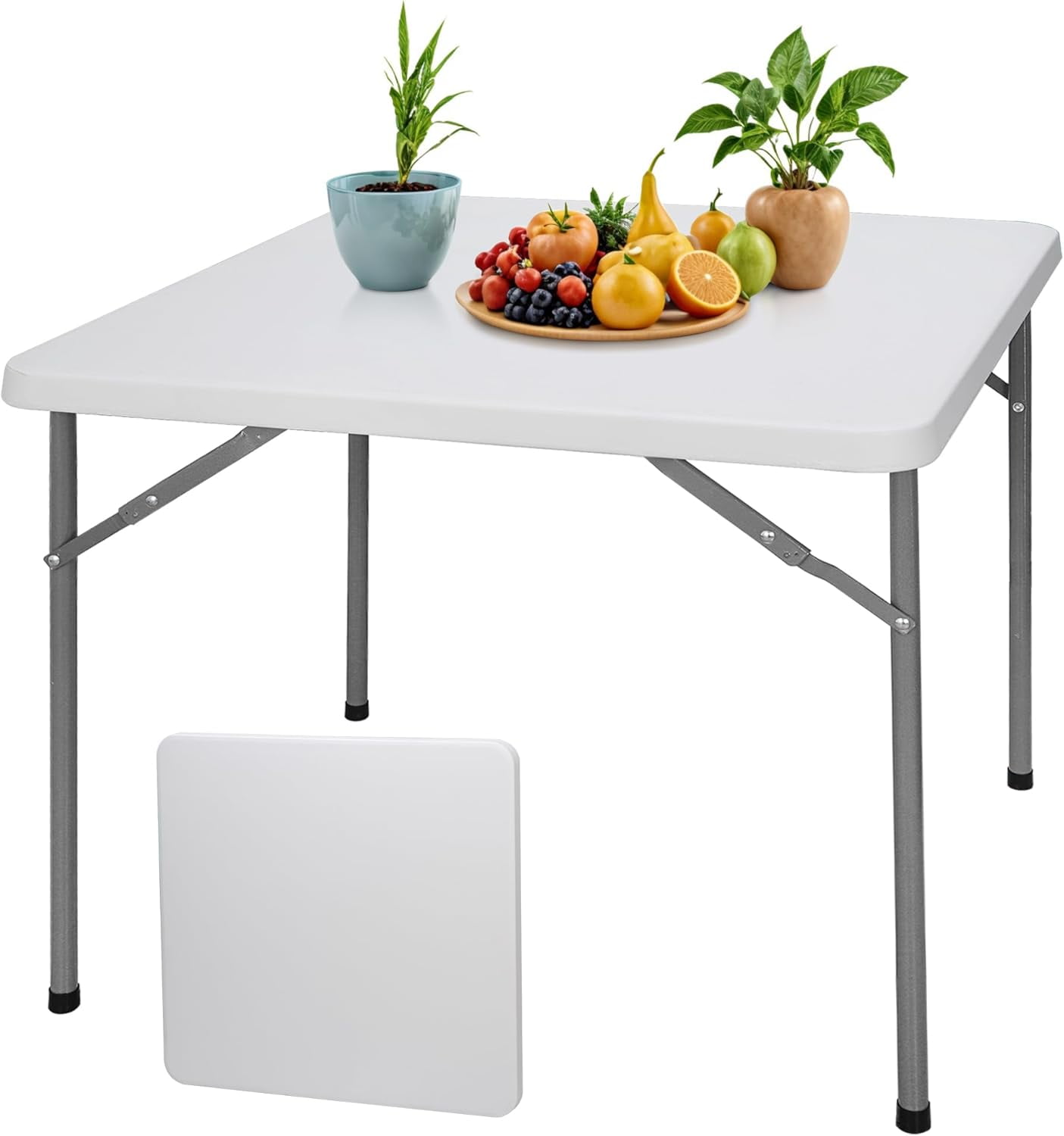 Folding Event Table, Heavy Duty Picnic Table Indoor Outdoor Camping, 3FT Portable w Handle Lock ...