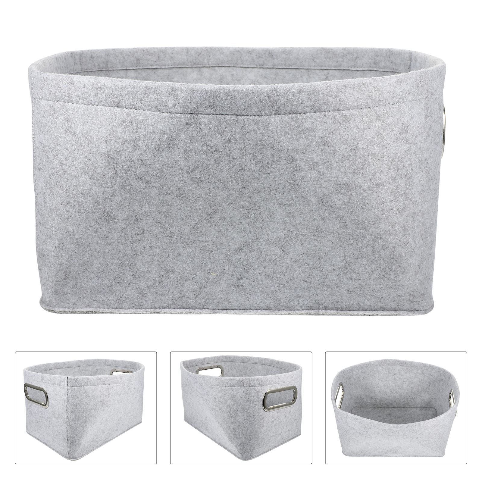 Folding Fabric Storage Bins Felt Basket Toy Book Holder Multifunctional ...