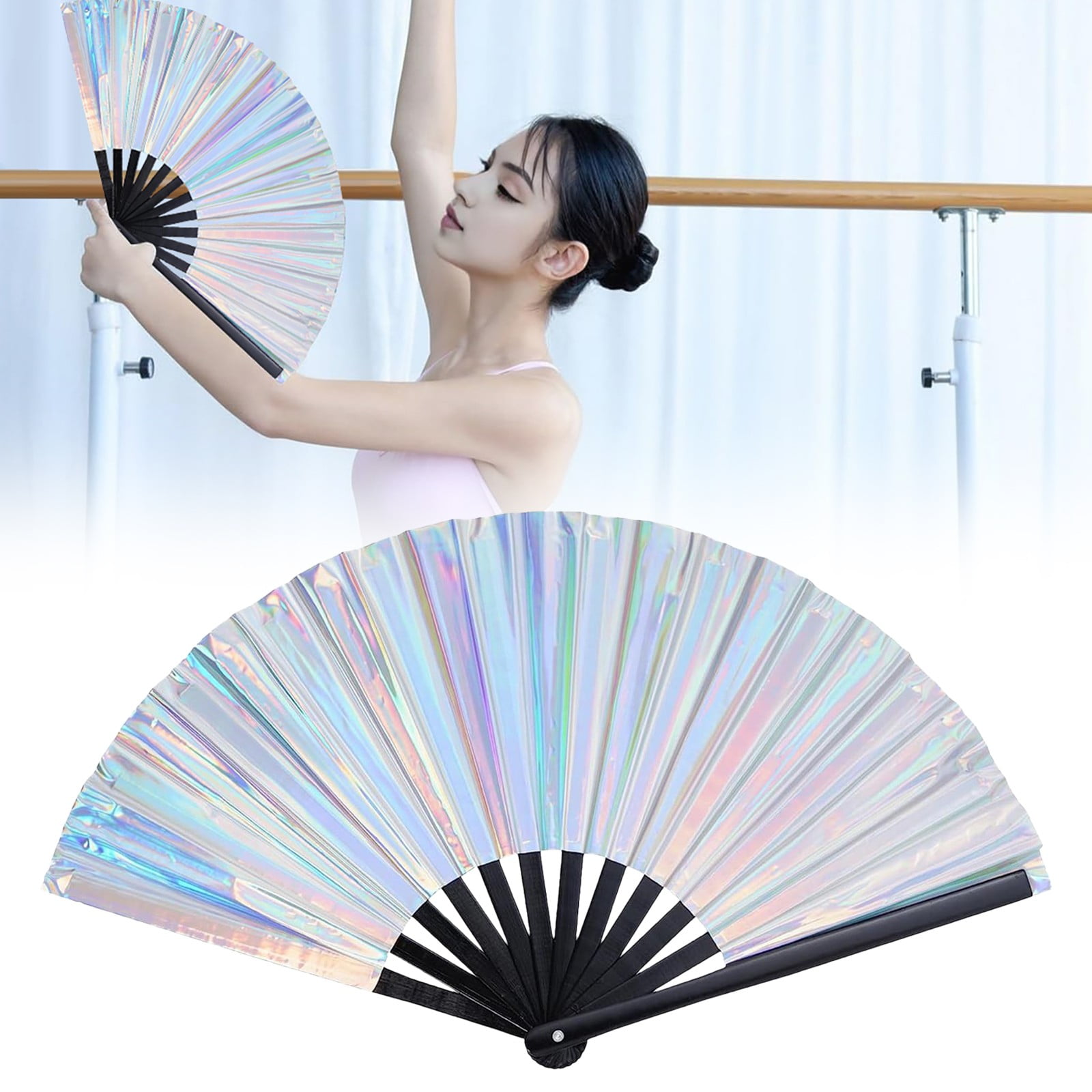 Folding Fan Boots On The Ground Fan Boots On The Ground Hand Pvc Fan ...