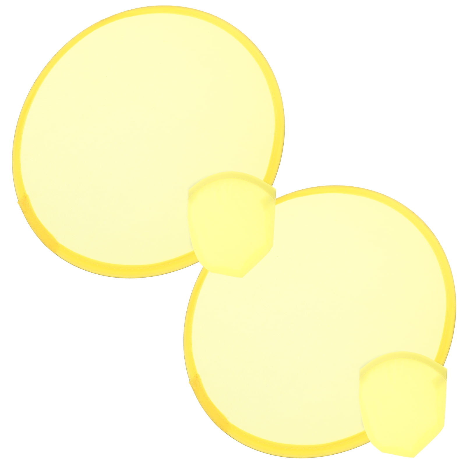 Yellow Foldable Hand Fans for Summer Portable Round Fans Made of ...