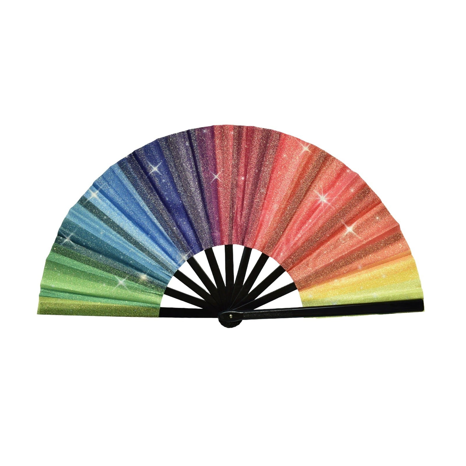 Folding Fan Glow Rave Hand Fan Decoration Home Dancing Party Wedding ...