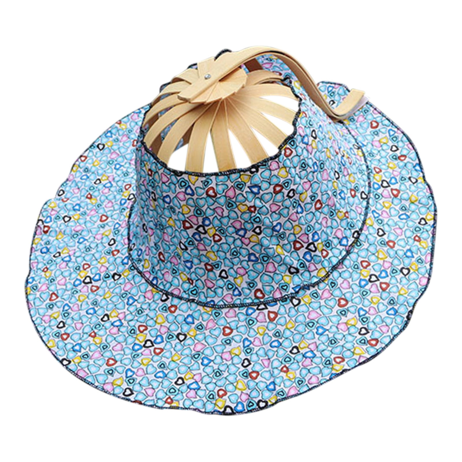 Folding Fan Hat Ga,1 Folding Fan,New Summer Fashionable Fan Hat ...