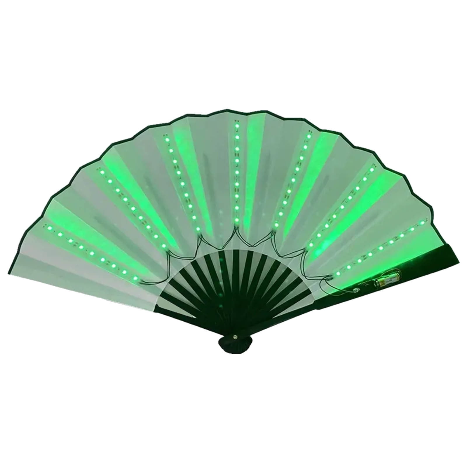 Folding Fan Led Light Up Hand Fan Stage Performance Show Glowing Light ...