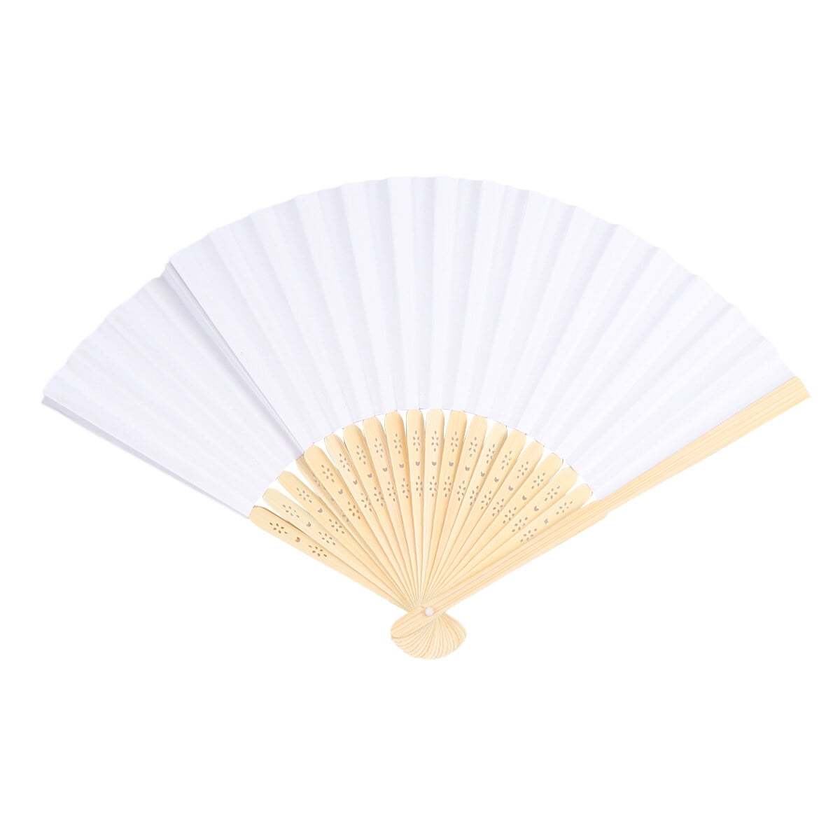Folding Fan Paper Fans Handheld Blank Chinese Fans Fan Blank Wooden ...