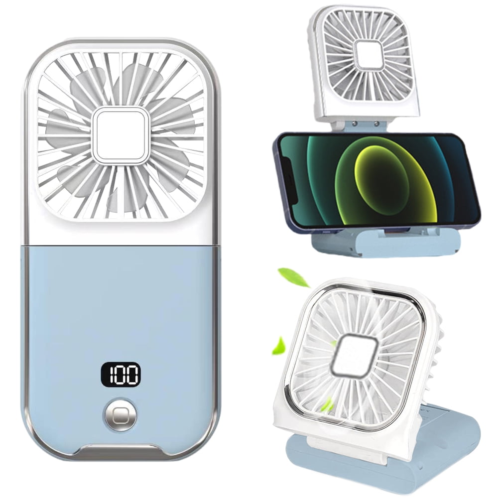 F30 Mini USB Portable Travel Fan, 4-in-1 Foldable, 3000mAh Charger ...