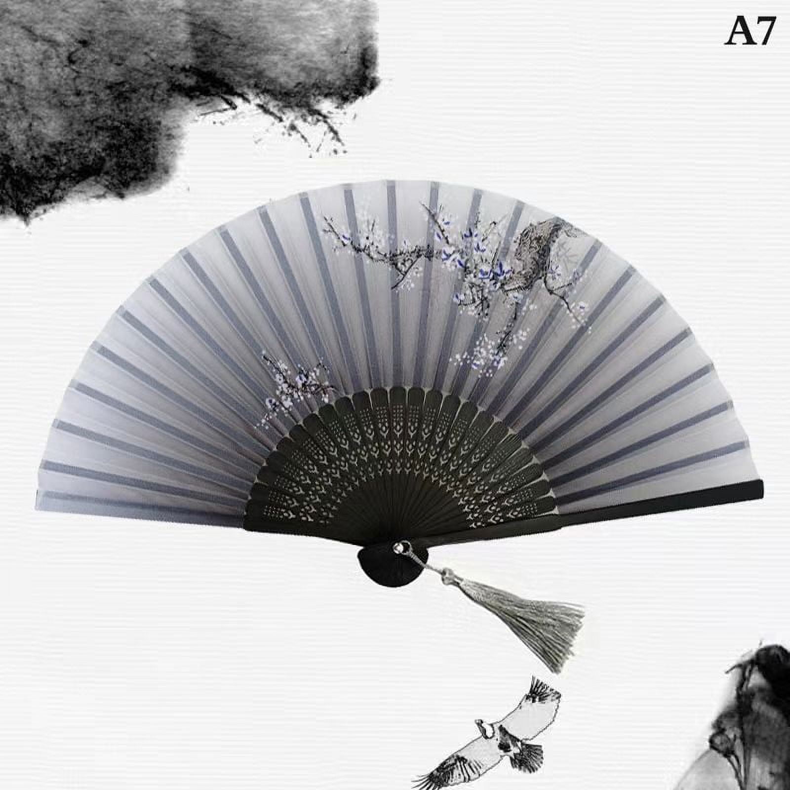 Folding Fans Handheld Elegant Antique Style Hand Fan Foldable ...