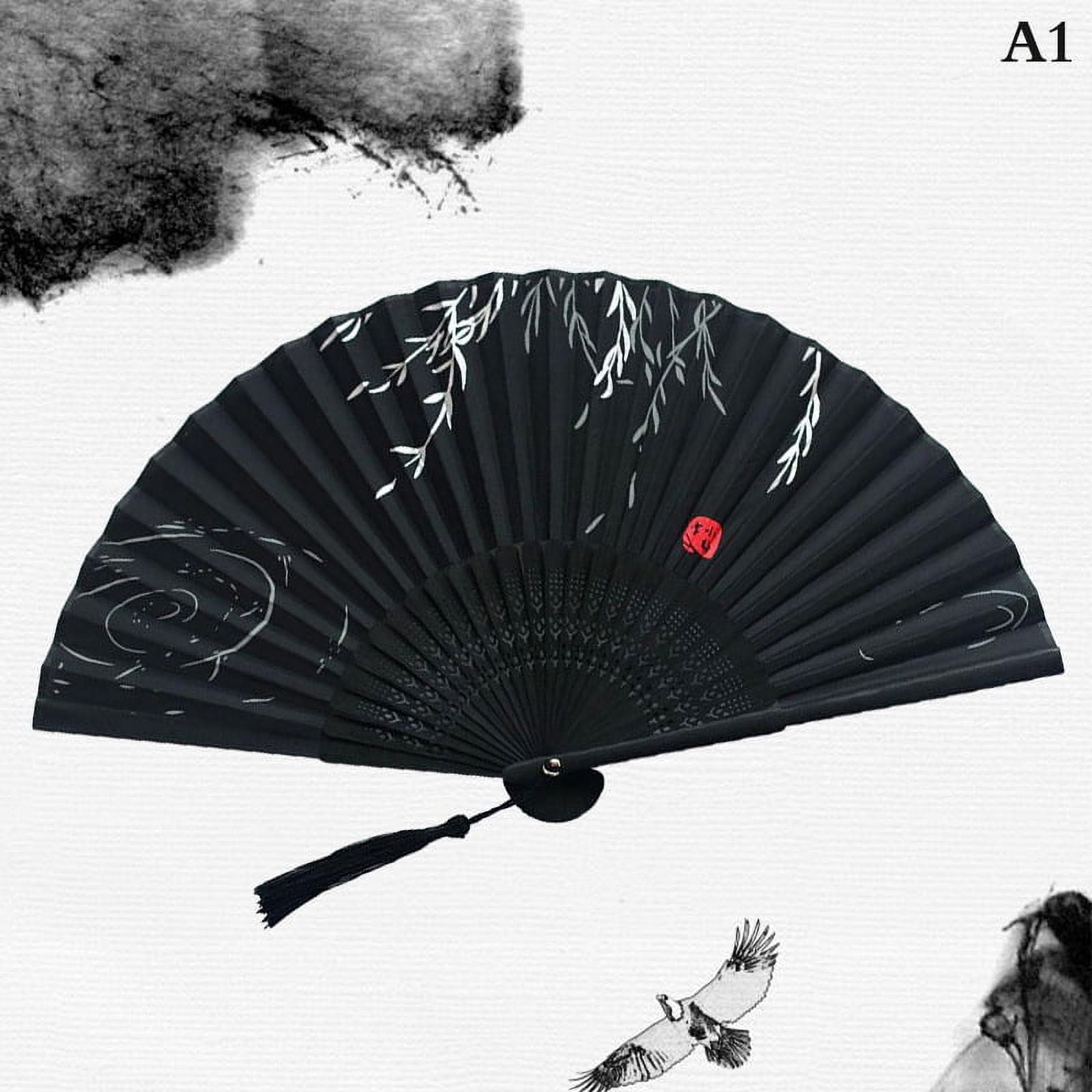Folding Fans Handheld Elegant Antique Style Hand Fan Foldable ...
