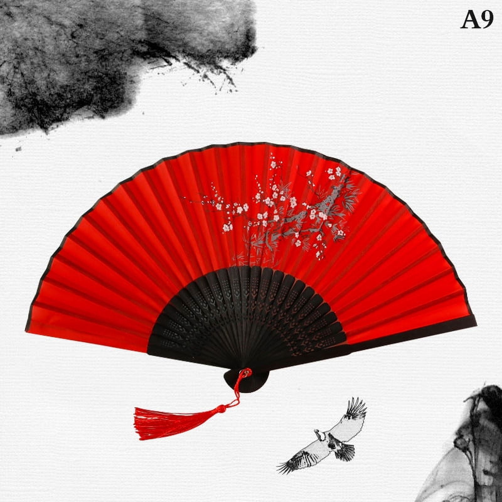 Folding Fans Handheld Elegant Antique Style Hand Fan Foldable ...