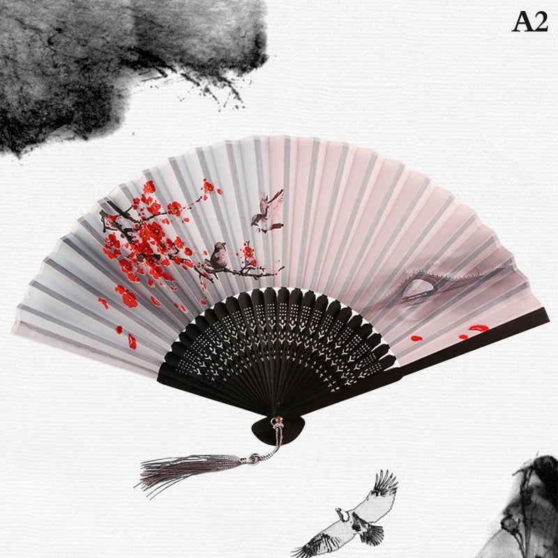 Folding Fans Handheld Elegant Antique Style Hand Fan Foldable ...