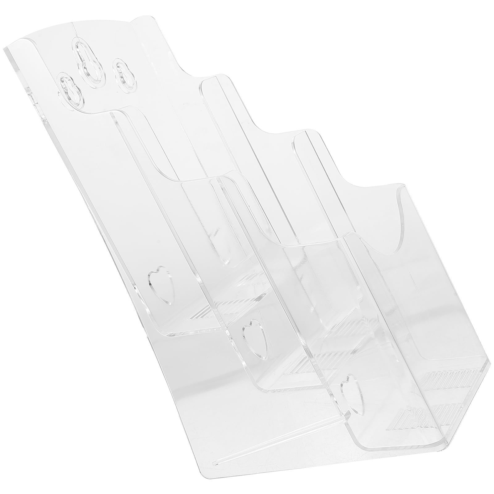 Folding File Holder Desktop Stand Document for Brackets Transparent ...