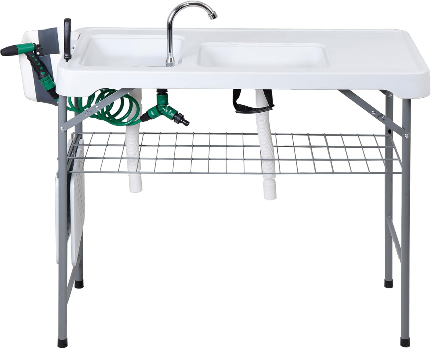Folding Fish Cleaning Table Portable Camping Sink with Faucet, Portable ...